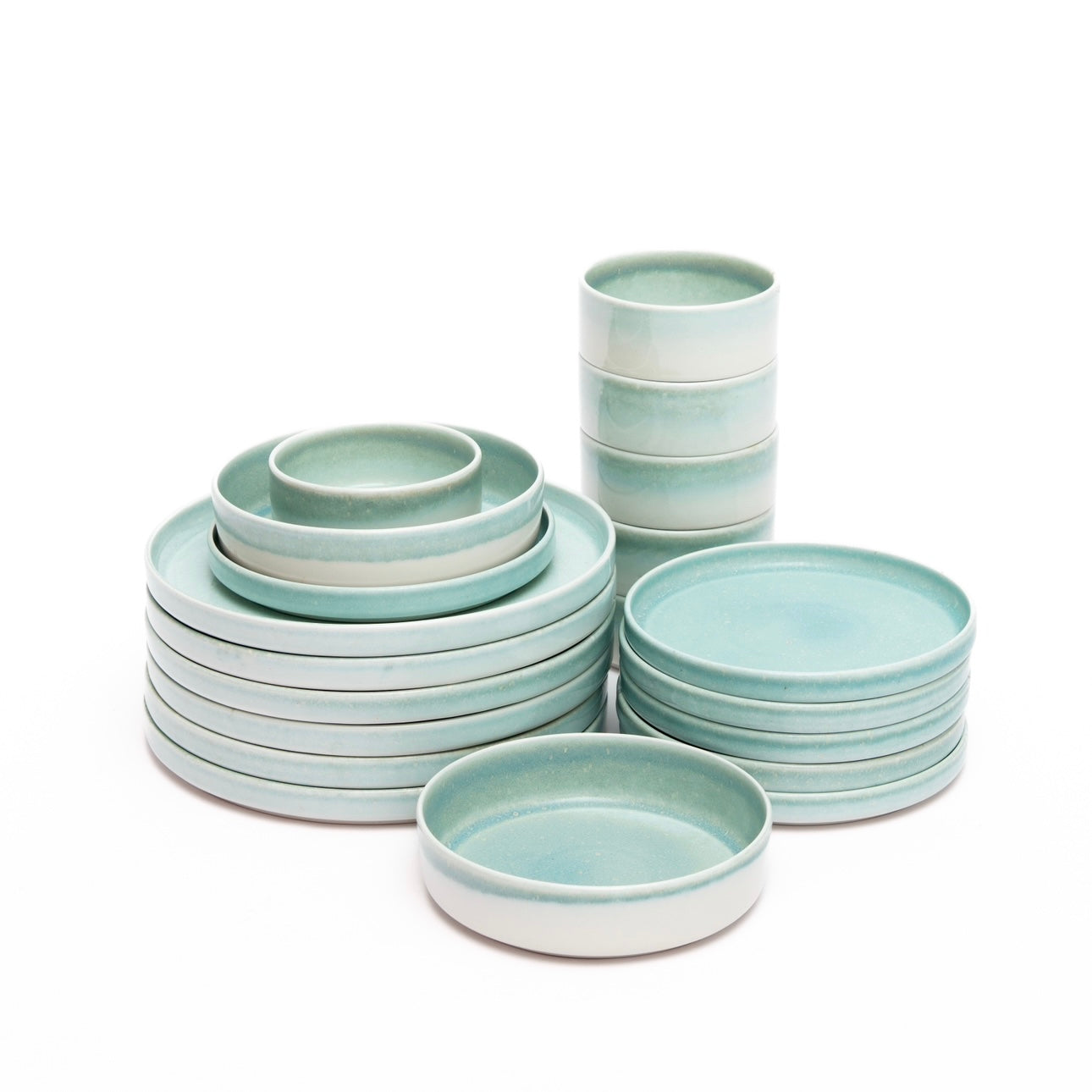 PLAIN MIST 24-Piece Dinnerware Set
